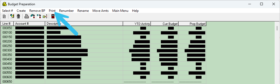 Print a Budget Preparation – i2m