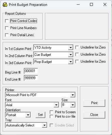 Print a Budget Preparation – i2m