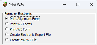 E-File W2s: Prepare W2 Options and Form Alignment – i2m