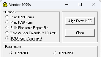 E-File 1099s: Prepare 1099 Type/Options and Form Alignment – i2m